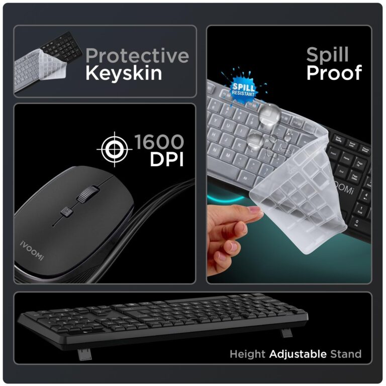 Spice Wireless Keyboard & Mouse Combo with Keyskin - iVOOMi INNOVATION